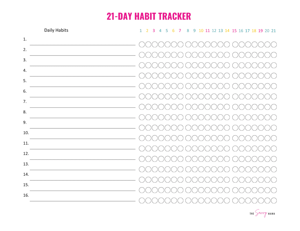 Habit Tracker Printable Guide: 10 FREE Printables!
