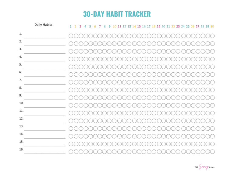 Habit Tracker Printable Guide: 10 FREE Printables!