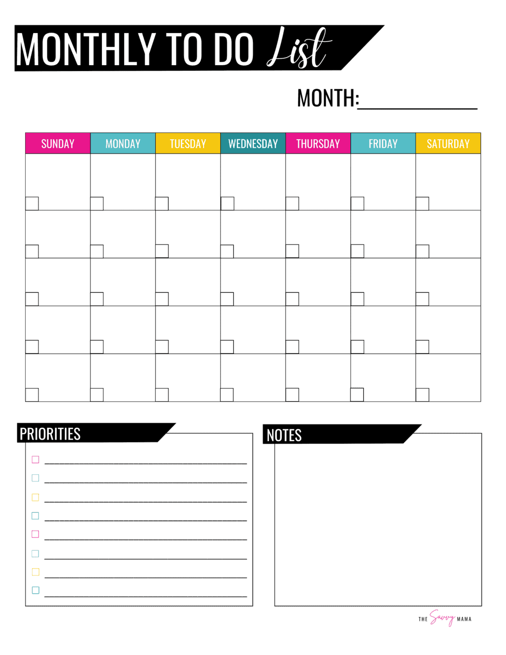 Printable To-Do List Collection 2025: Organize for Free!