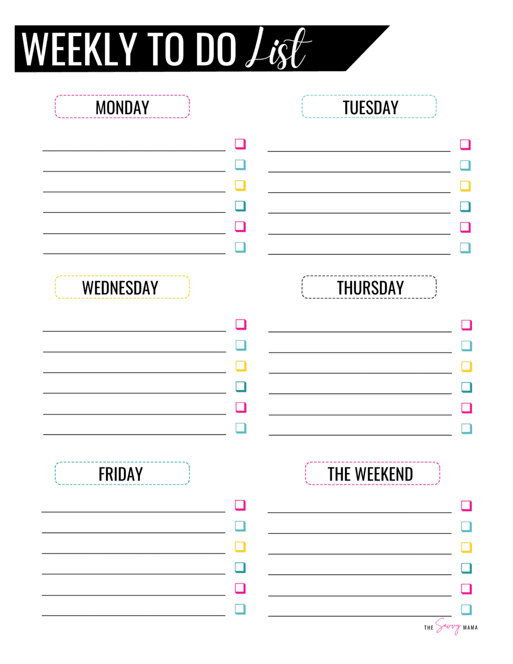 Printable To-Do List Collection 2025: Organize for Free!