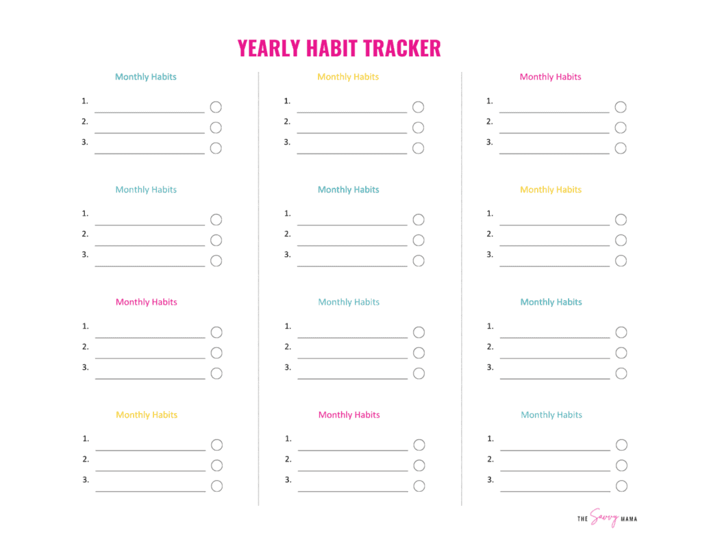 Habit Tracker Printable Guide: 10 FREE Printables!