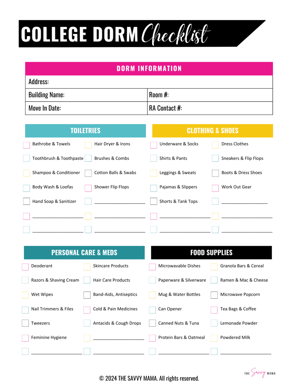 Essential College Dorm Checklist: Your Guide to Get Ready