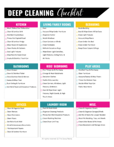 Ultimate Deep Cleaning House Checklist (Printable)