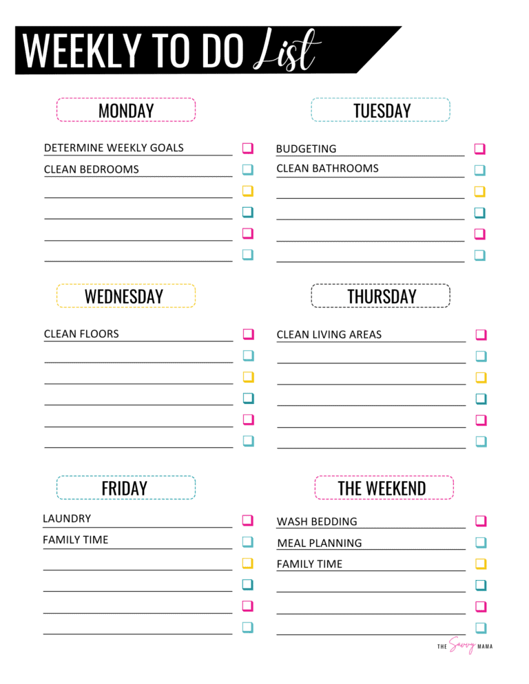 Crafting the Perfect Weekly To-Do List (2+ Free Printables!)