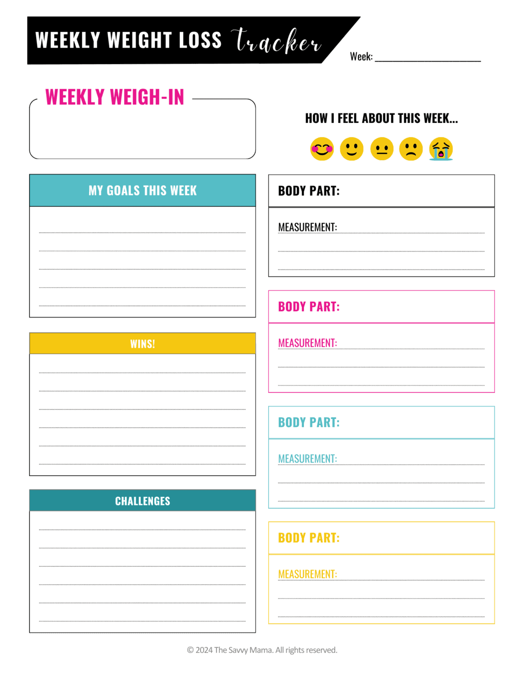 Best Weight Loss Tracker Printable Collection (2025)