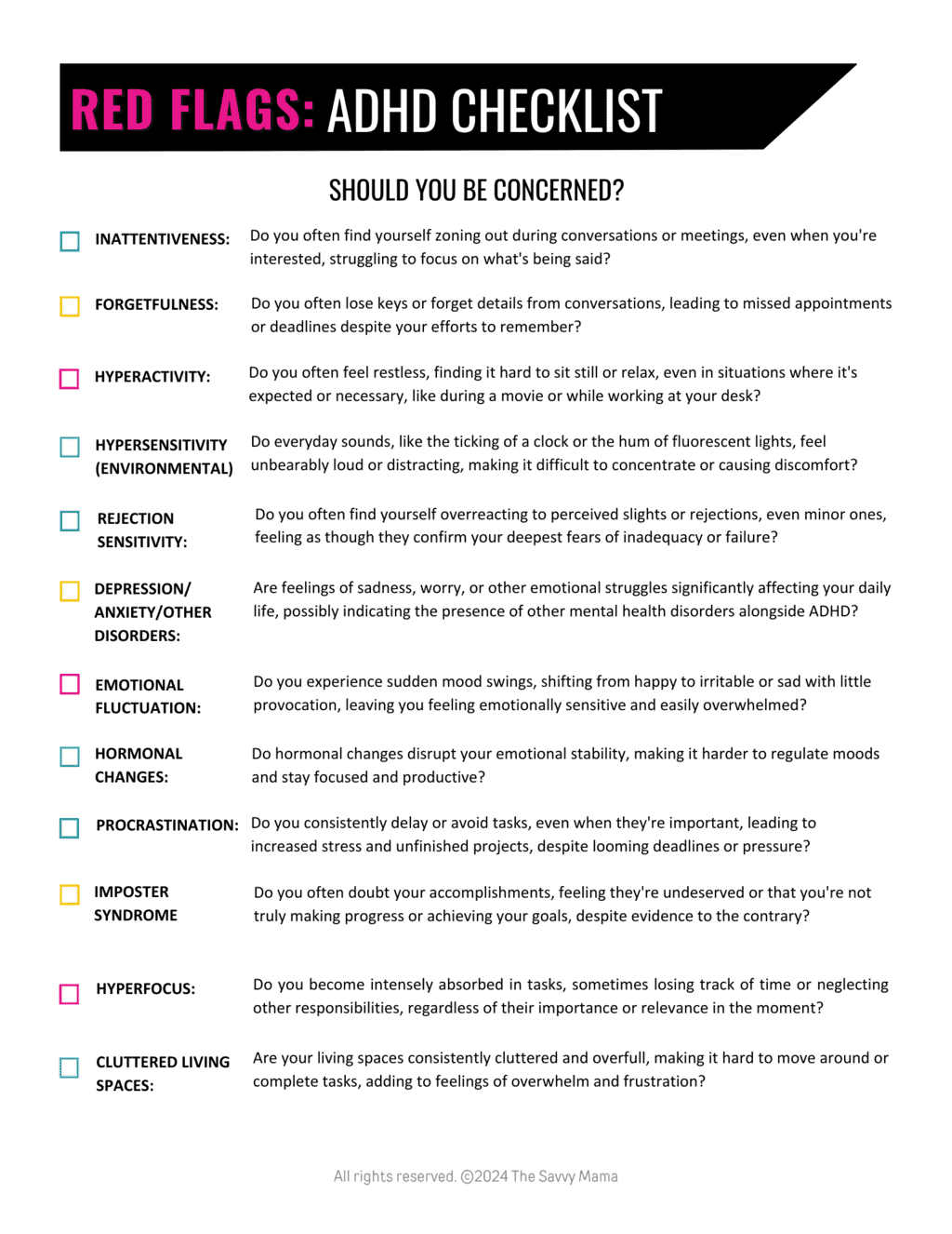 ADHD in Women Checklist: Recognize & Address Symptoms