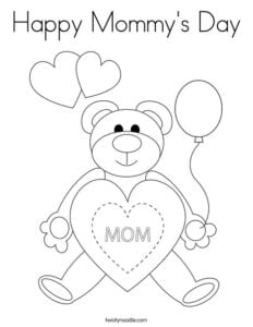 20 Free Mother's Day Coloring Sheets