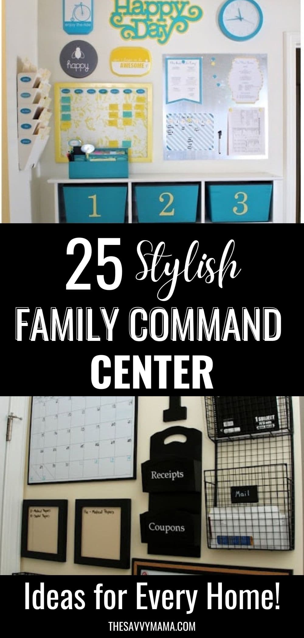 25 Family Command Center Ideas to Control the Chaos