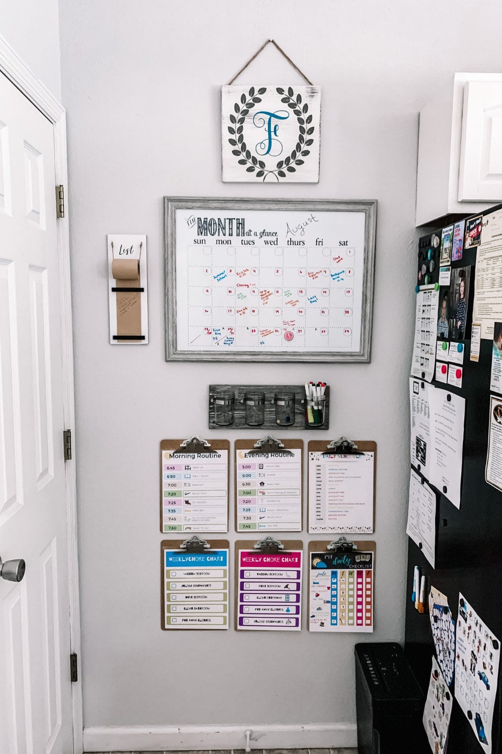 25 Family Command Center Ideas to Control the Chaos