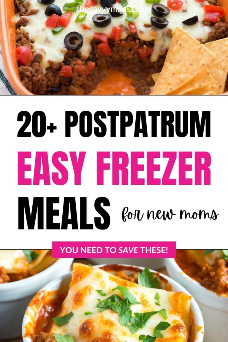 23 Healthy Postpartum Freezer Meals for New Moms to Make Life Easier in ...